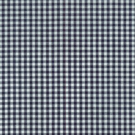 1/8" Navy gingham Fabric BTY from Robert Kaufman Carolina Gingham
