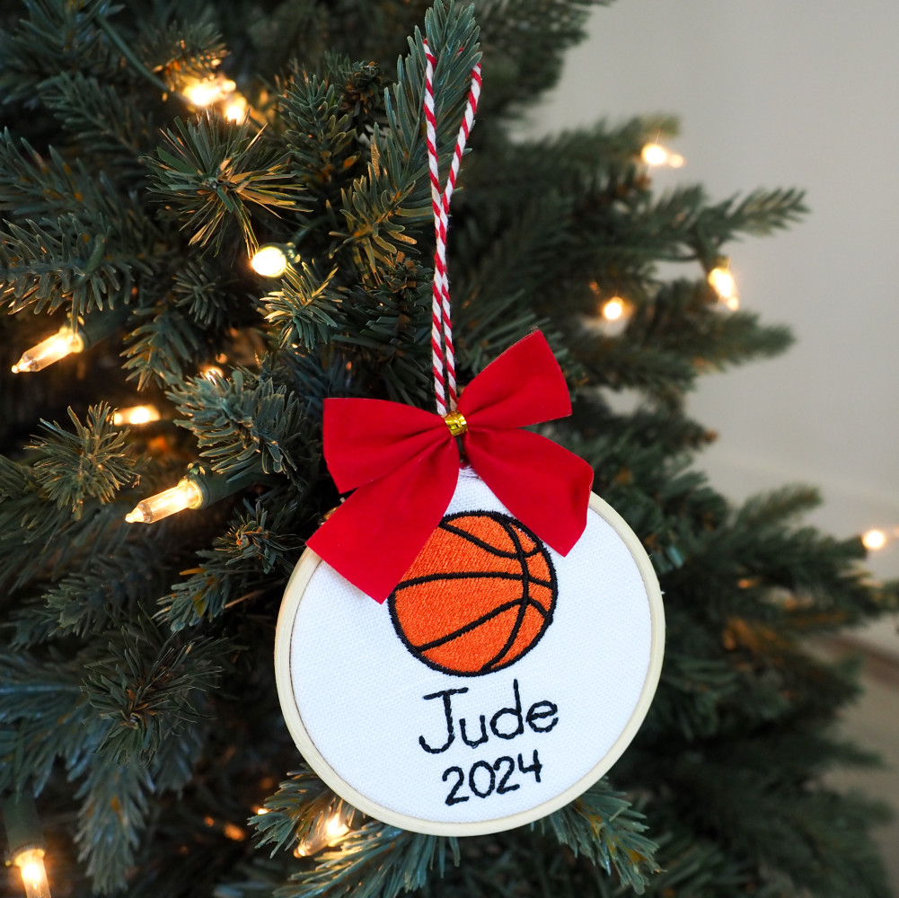 Basketball Christmas Ornament - Personalized Gift for BBall Kids